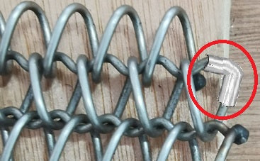 Elbow Tube for Connection Strip of Diamond Mesh Belt, Model L570 ...