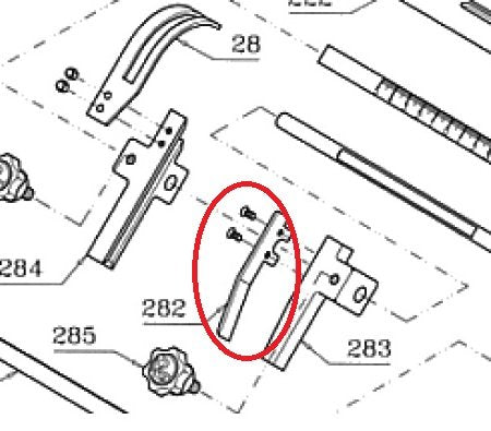 Right Feeding Guide Plate (Metal) – Manncorp Inc.