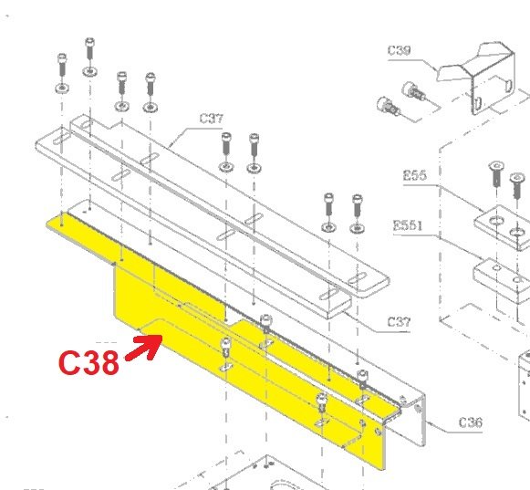 Left Metal Trail (CF360-C38) – Manncorp Inc.