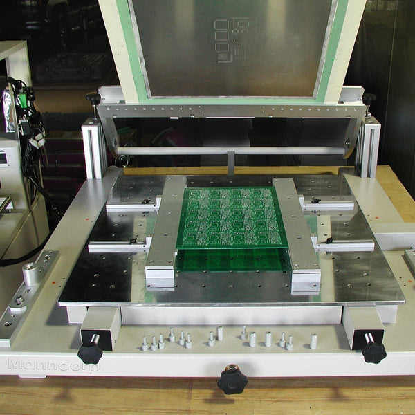 MC110 Manual PCB Screen Printer | Prototype Assembly – Manncorp Inc.