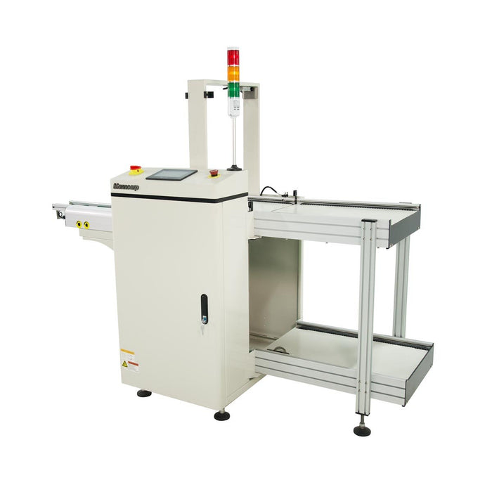 PCB Magazine Unloader | Cost-Effective Fixed-Size Solution – Manncorp Inc.